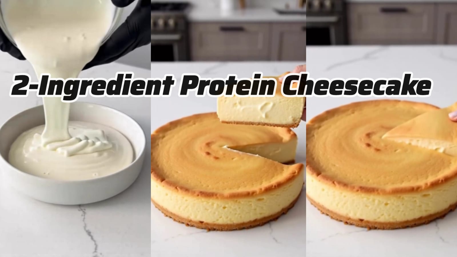 The 2-Ingredient Protein Cheesecake - Brunch Fusion